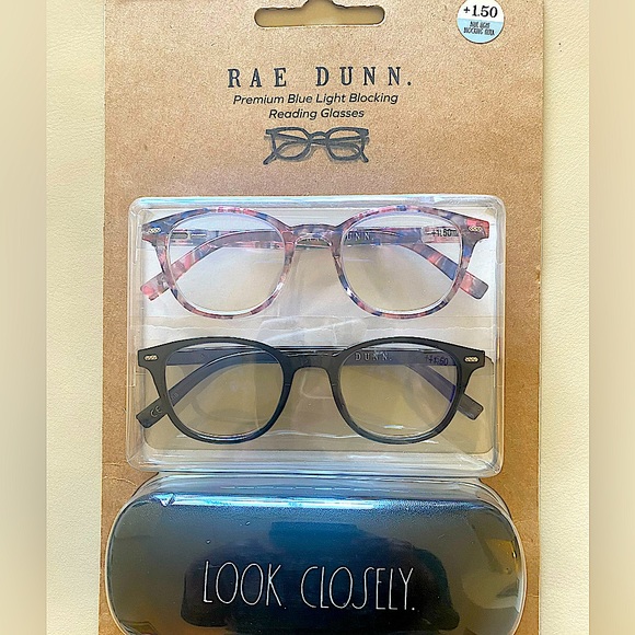 Rae Dunn | Accessories | Rae Dunn Blue Lingt 2 Pack Readers W Case 5 T ...